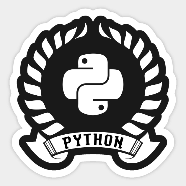 Python Vintage Retro - Python - Sticker | TeePublic Python Vintage Retro - Python - Sticker | TeePublic